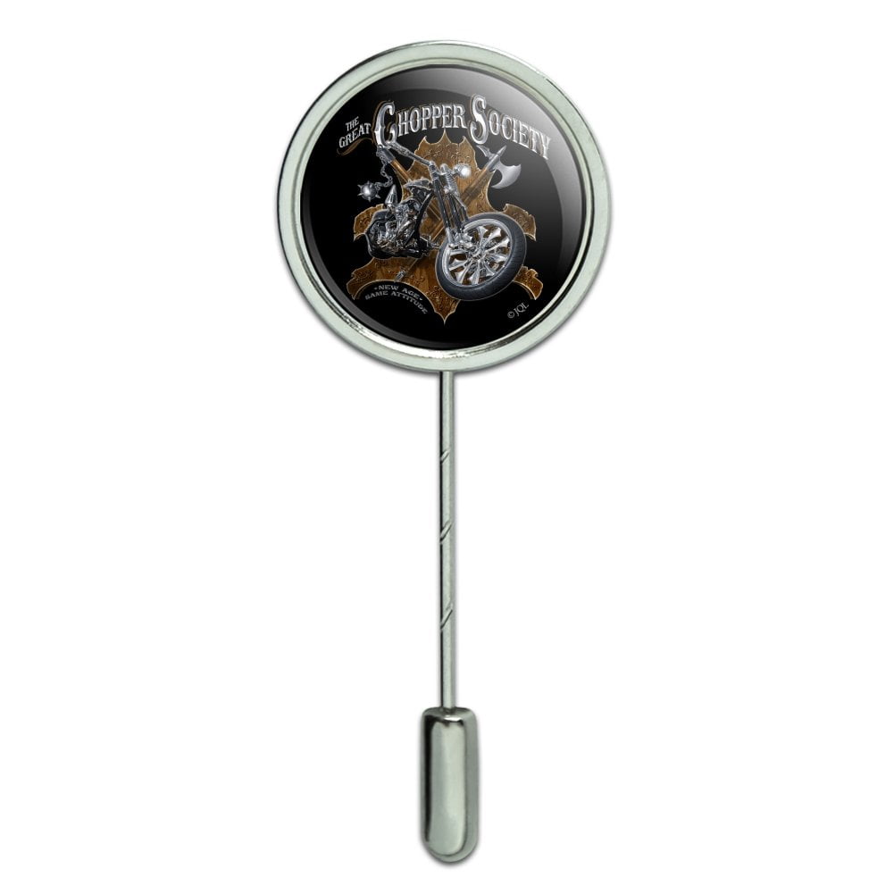 Great Chopper Society Axe Mace Biker Motorcycle Stick Pin Stickpin Hat ...