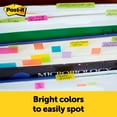Post-it® Page Markers, Assorted Colors , 1/2 in. x 2 in., 50 Sheets/Pad ...