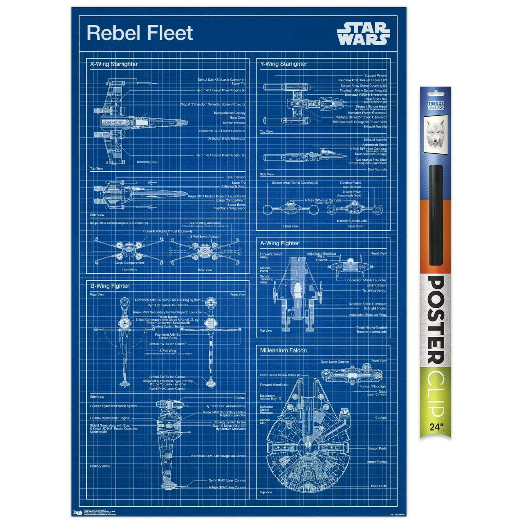 Click here for Trends International Star Wars: Saga - Rebel Bluep... prices