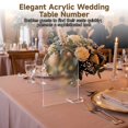 Acrylic Wedding Table Numbers 1-30, Arch Clear Table Signs with Bases ...