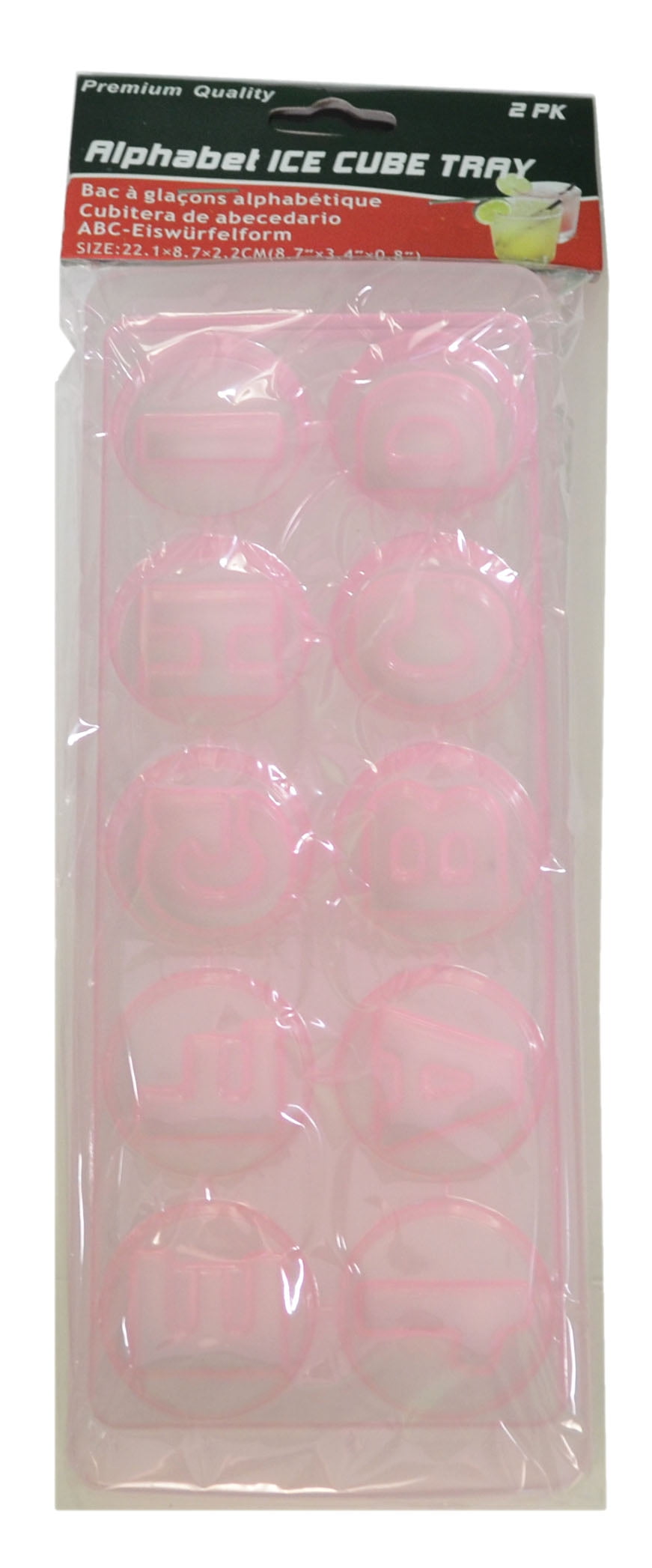 Lot of 6 Alphabet Ice Cube Trays Letter Mold Makes 60 (3 packs ...