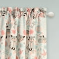 Lush Decor Pixie Fox Room Darkening 84" x 52" + 2" Header Animal print ...