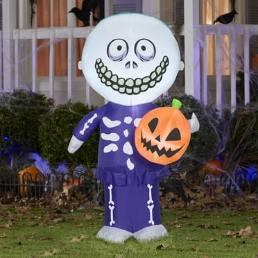 Gemmy Halloween Blow Up Character - Airblown Inflatable Bluey in Vampire Costume, 3.5 ft Tall ...