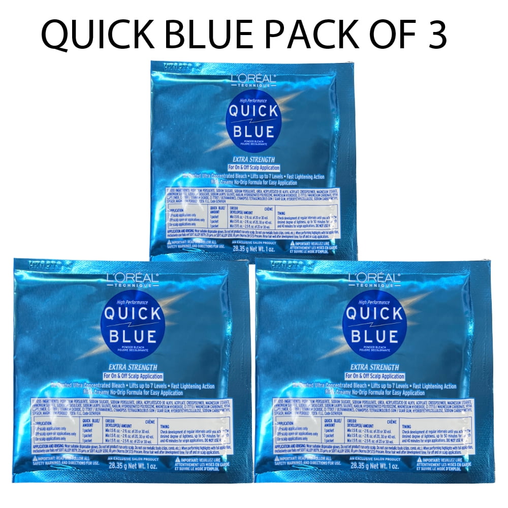 L'Oreal Quick Blue High Performance Powder Lightener Packette , 1 oz ...