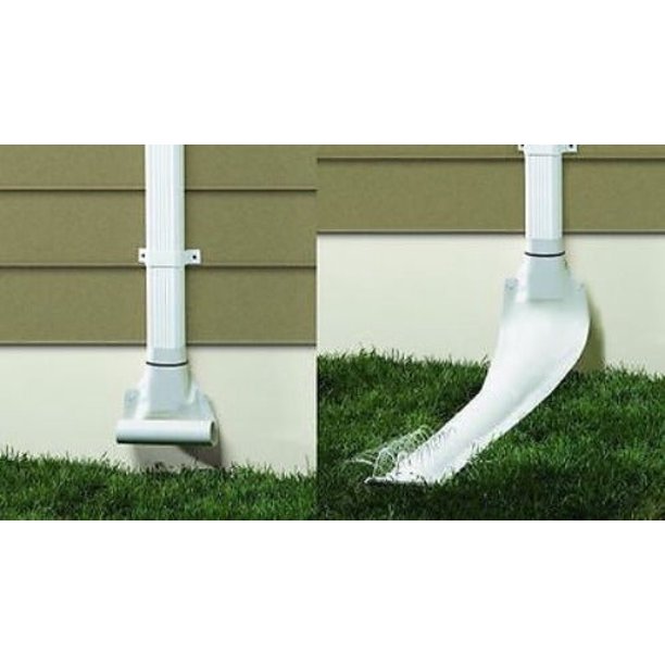 Thermwell DE46WH 46" White Roll Out / Roll Up Automatic Downspout ...