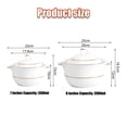 Ceramic soup tureen with lid, bowl for restaurant tableware set serving ...