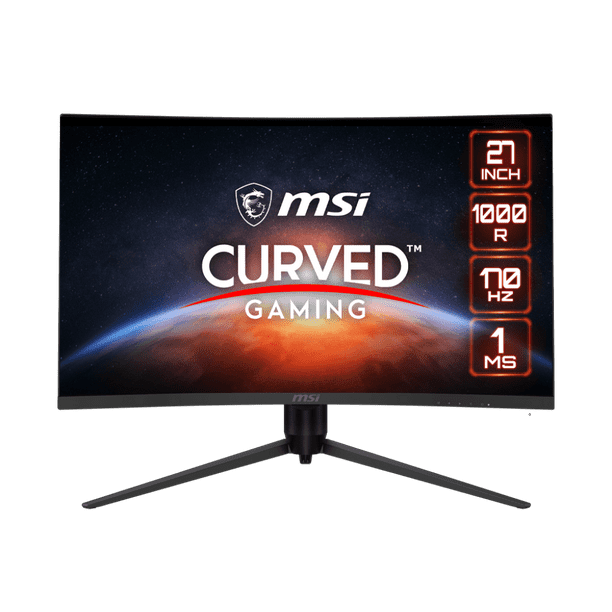 MSI 27" QHD 170Hz 1ms 16:9 VA Tilt Swivel Height Pivot Adjustment ...