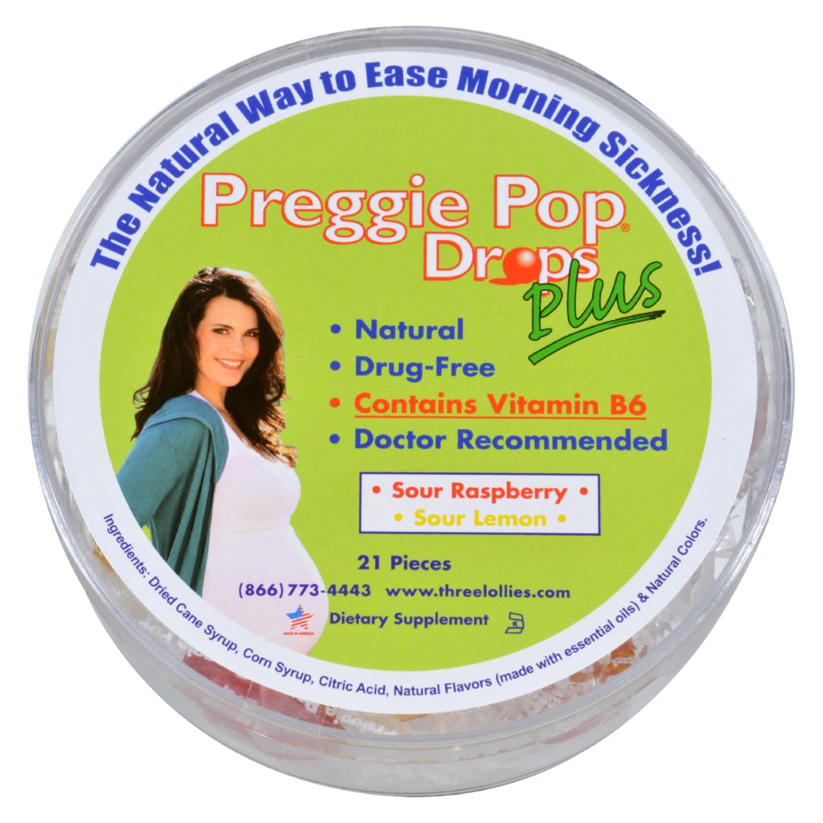 Three Lollies Preggie Drops Plus, Dietary Supplement, Assorted Flavors ...