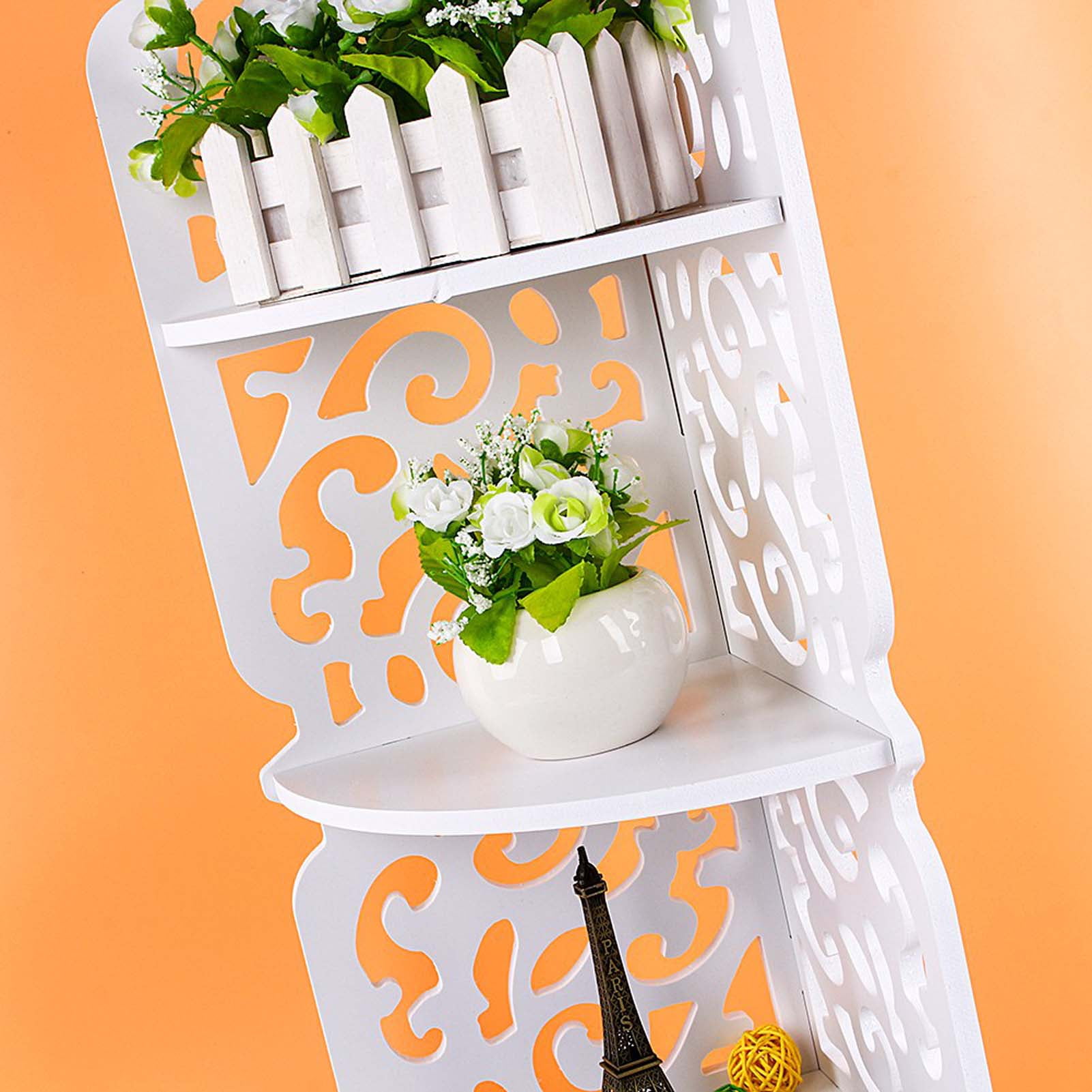 Click here for Amonsee Corner Shelf Unit 4 Tier Corner Shelf Wood... prices