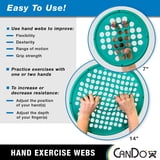 CanDo Hand Exercise Webs for Physical Therapy, Grip Strengthening, and ...
