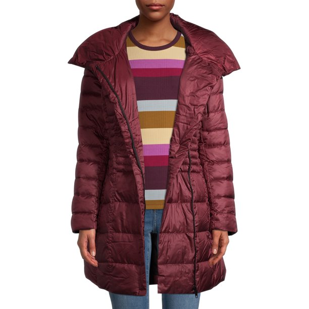 Big Chill - Big Chill Women's Belted Puffer Coat - Walmart.com ...