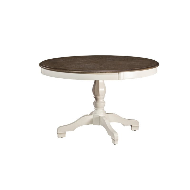 Hawthorne Collections 48" Round Dining Table in White - Walmart.com