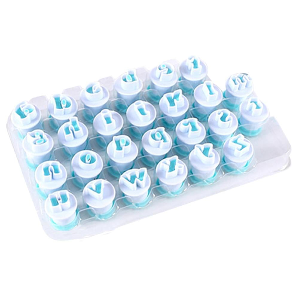 Fondant Letter Cutters | Alphabet Letter Numbers Cookie Stamp Impress ...