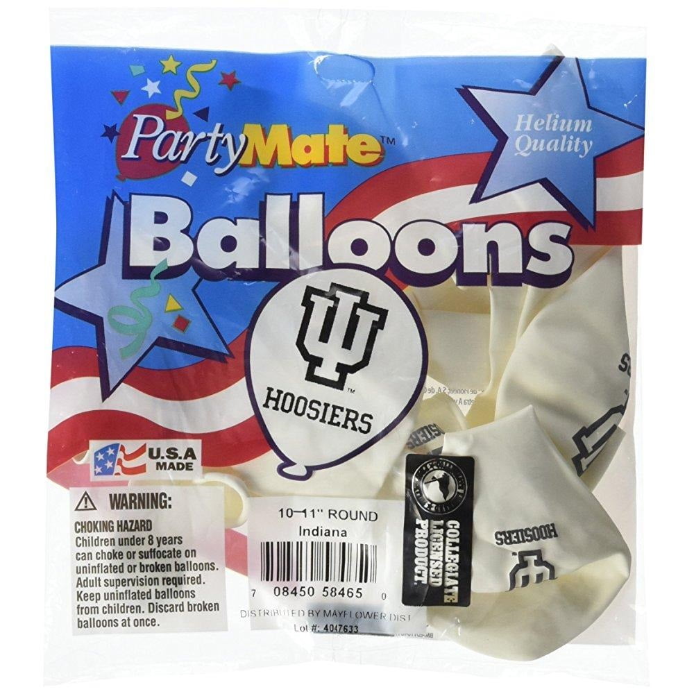 Pioneer Balloon Company 10 Count University of Indiana Latex Balloon ...