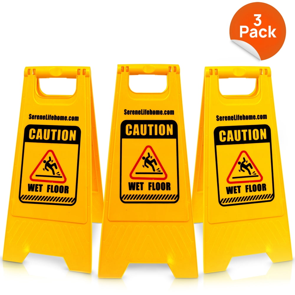 PYLE PWSB33 - Safety Warning Signs - Folding Floor Caution Hazard Sign ...
