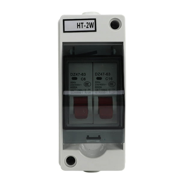 MCB Distribution Box, Residual Current Circuit Breaker 6000A Icu C6+C16 ...
