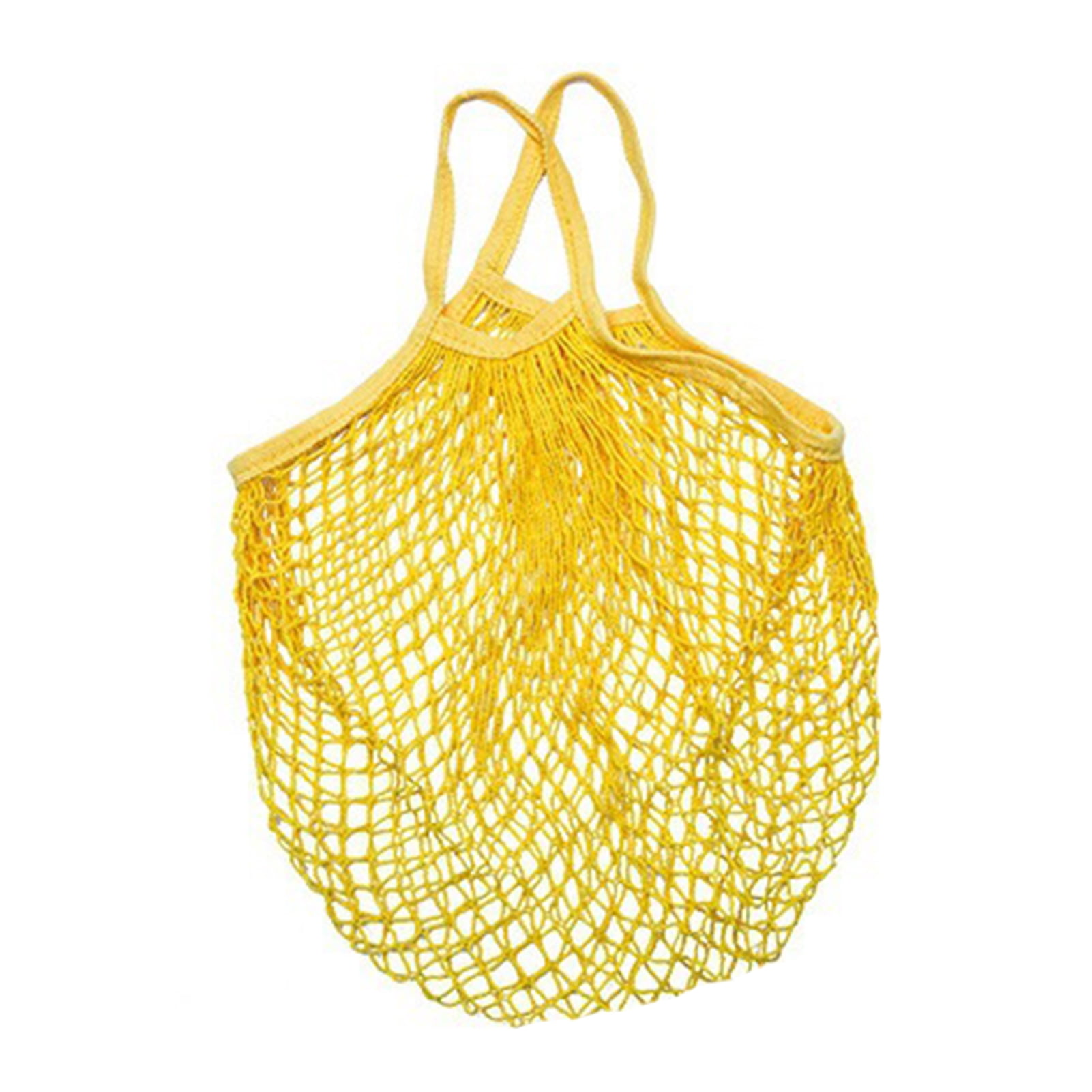 SSBSM Portable Fruit Net Bag Cotton Hollow Woven Shopping Vegetable ...