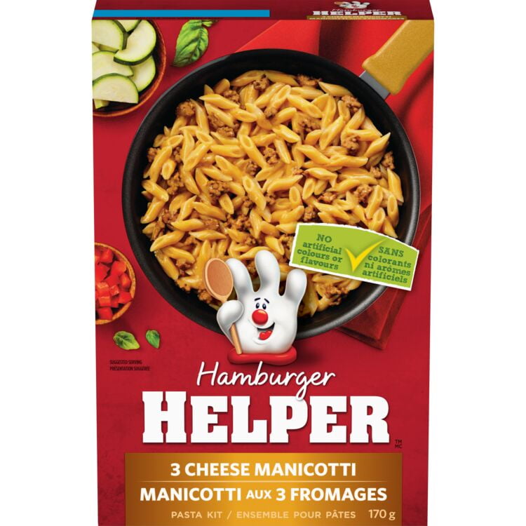 Click here for Hamburger Helper 3 Cheese Manicotti 170 Grams prices