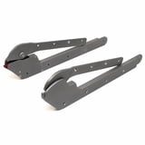 Supra Boat Seat Hinges | Gray Anodized Aluminum (Set of 2) - Walmart.com