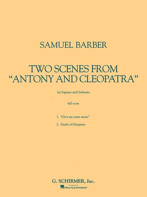 Two Scenes from Antony and Cleopatra: Study Score - Walmart.com