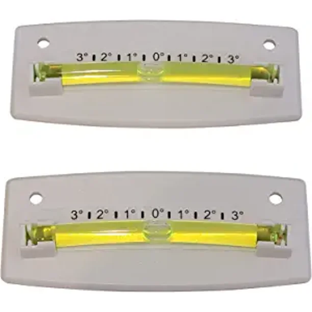 2-Pack Bubble Graduated Scale Levels Trailer Leveler Large (White ...