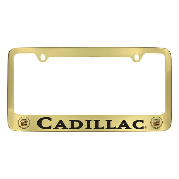 Cadillac (1995-98) Logo Polished Brass License Plate Frame - Walmart ...