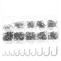 500PCS Small Fishing Hooks, Assorted 10 Sizes(3#-12#) Fish Hooks ...