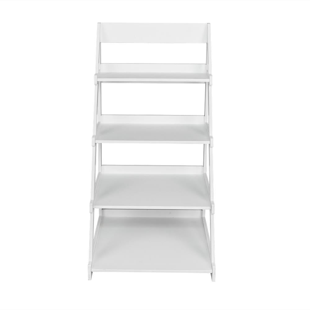 Winado Plastic Trapezoidal Storage Rack 4-Tier Ladder Shelf BookShelf ...