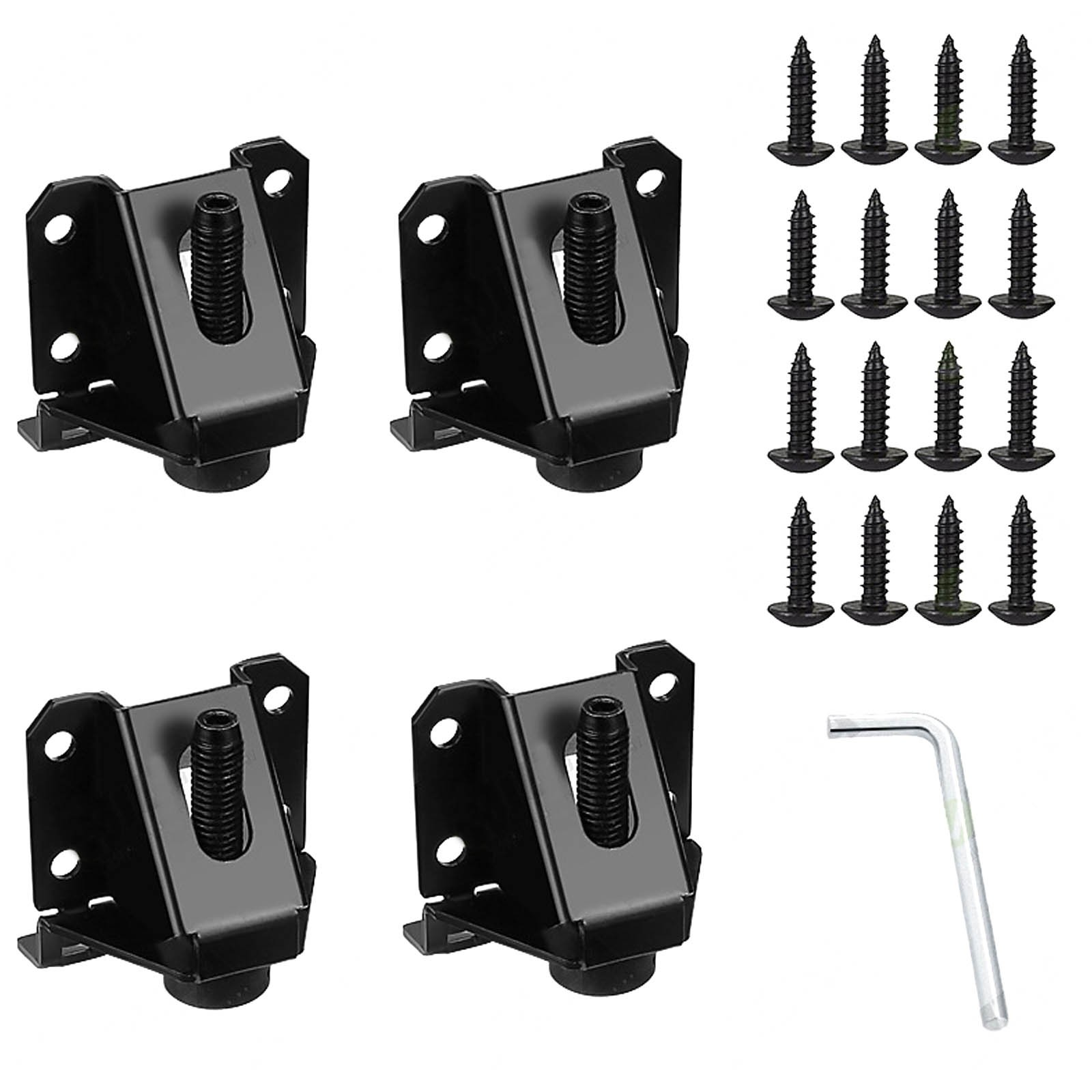 Ruibeauty 4 Sets Heavy Duty Leveling Feet Workbench Leveling Legs Black ...