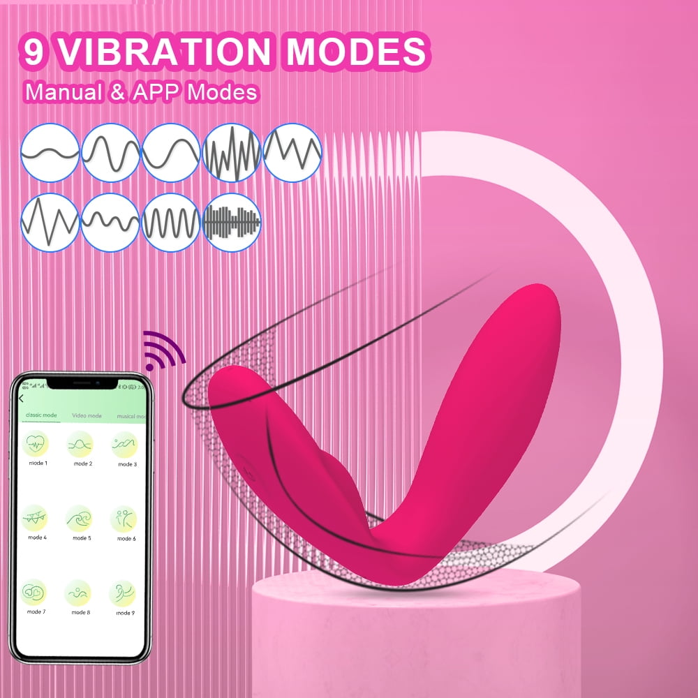 TLUDA Rechargeable G Spot Vibrator for Women ,Wearable Panty Vibrator APP Remote Control Adult ...