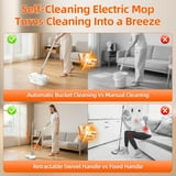 Redkey M1 Cordless Electric Mop for Floor Cleaning with 250ml Water ...