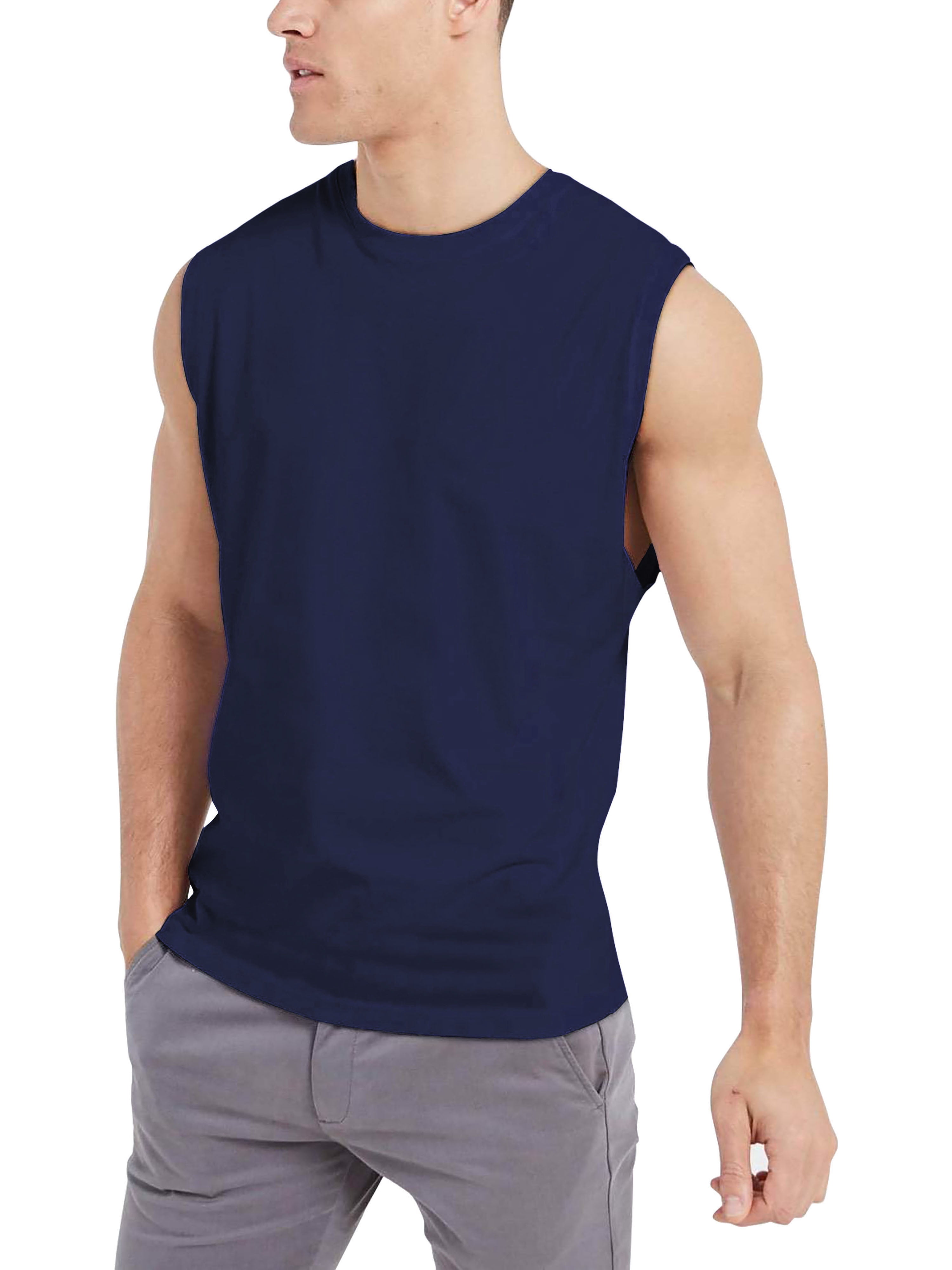 Hat and Beyond Men's Casual Muscle Fit Workout Sleeveless Tank Top, Up ...