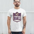 Baltimore Shield T-shirt Die Hard Fantasy Football Fan Game Night Men's ...