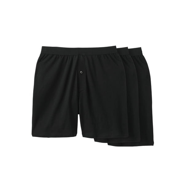 Kingsize - KingSize Men's Big & Tall Cotton Boxers 3-Pack - Walmart.com ...