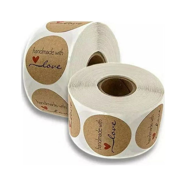 pitrice 500PCS/Roll Handmade DIY Wedding Holiday Self Adhesive Baking ...