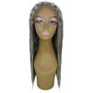 LUXLUXE Andrea Curly Long 4X4 Hand Tied Lace Braid Braided Wig, Beauty ...