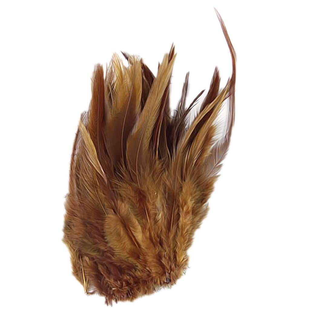 Click here for Rongfmy 20x Dyed Cock Coque Saddle Feather 3-5 Inc... prices