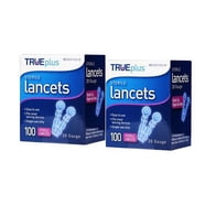 True Plus Sterile Diabetic Single-Use Test Lancets, 28 Gauge, 100Ct, 3 ...