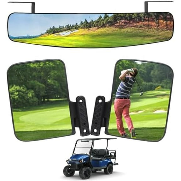 OTTULUR For EZGO Yamaha Club Car Mirror 12 Volt Golf Cart LED Turn ...