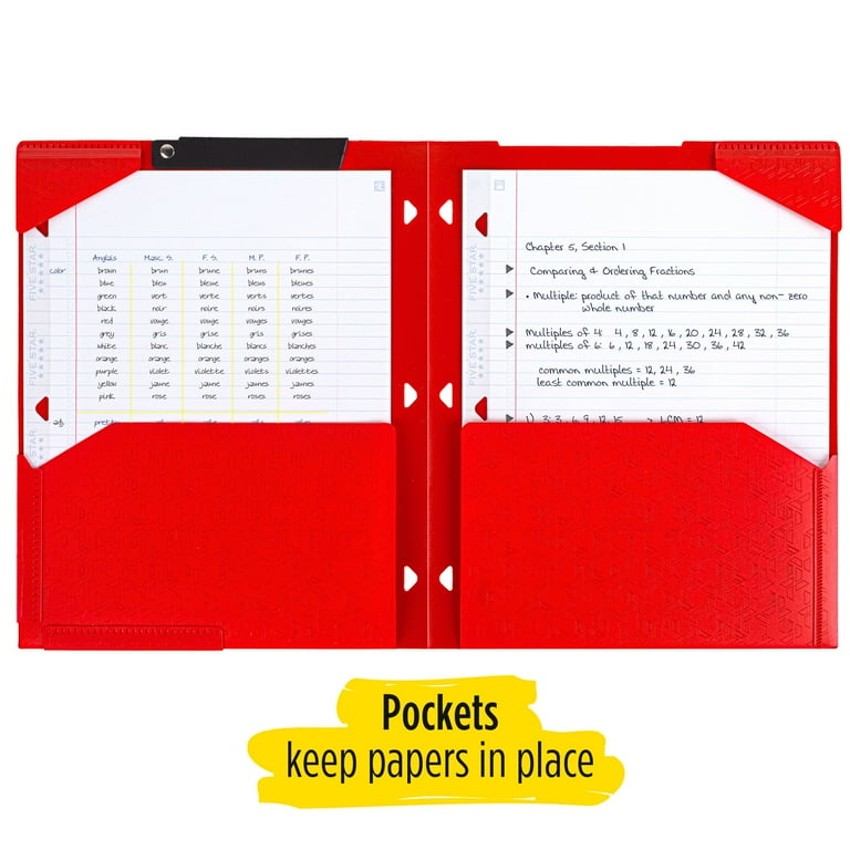 Red Pocket Folder
