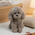 FEISHENTT Stuffed Animal, Fluffy Dog Animal Model Plush Toy, Birthday ...
