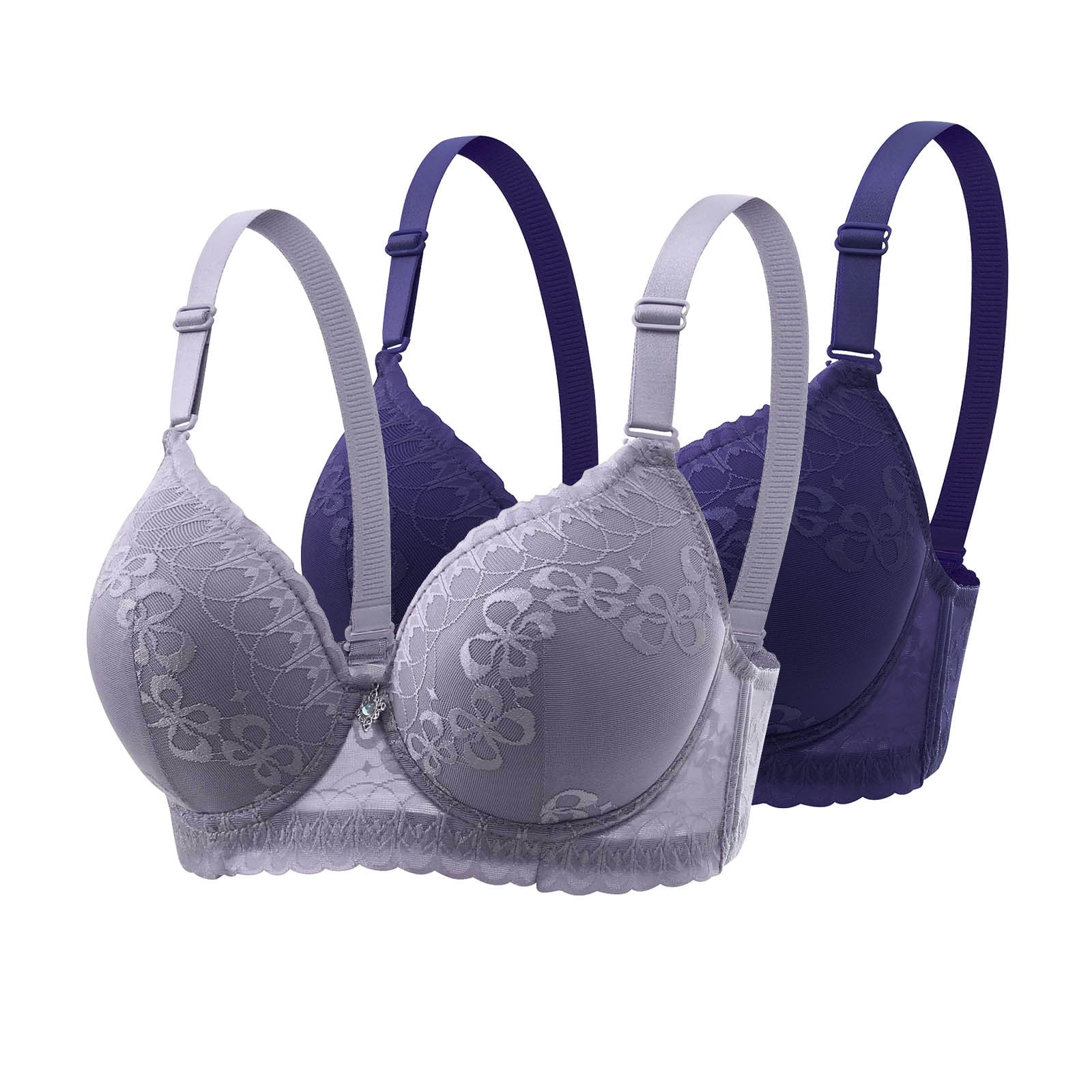 Click here for Hotojiny 2 Pc Womens Wireless Bras Comfortable Lac... prices