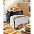 Brown Marble Crack Small Toaster Cover 2 Slice, Kitchen Appliance ...