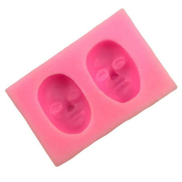TQEHS Molde de silicona, molde de cabeza de rostro humano, molde de ...