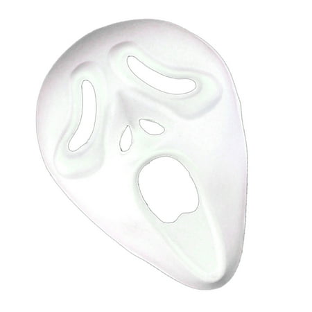 DIY White Mask Halloween White Plain Paper face masquerade mask ...