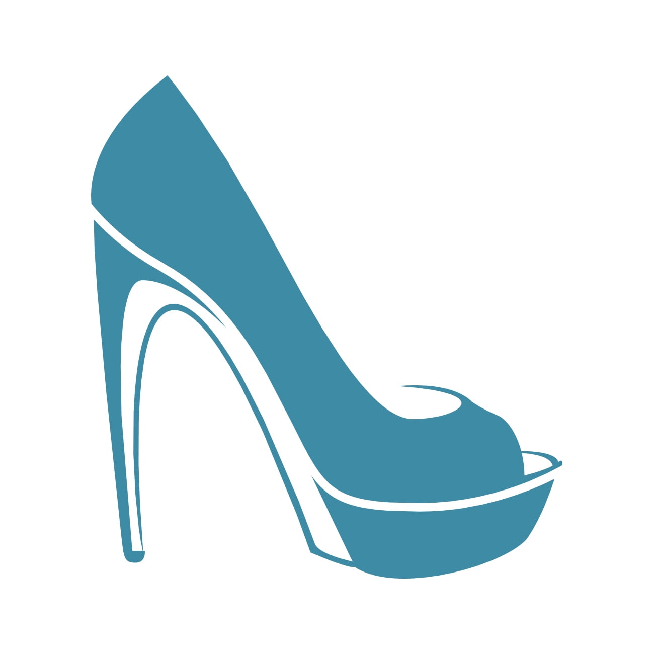 Stiletto Heel Sticker Decal Die Cut - Self Adhesive Vinyl ...