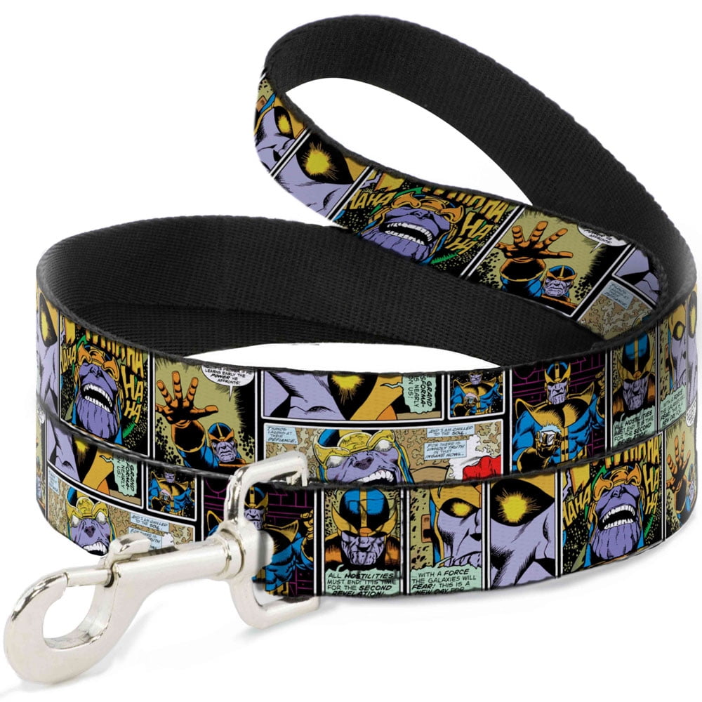 Marvel Comics Pet Leash, Dog Leash, Thanos Comic Scene Blocks, 4 Feet ...