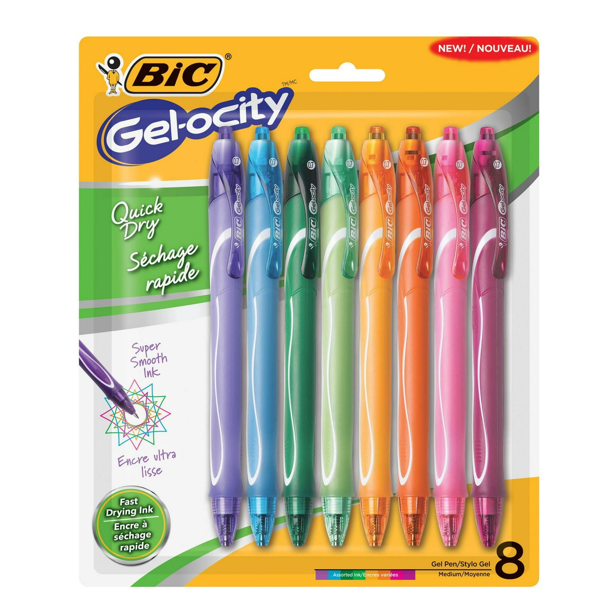 Click here for Bic Gelocity Quick Dry Medium Point Gel Pen 8 Coun... prices
