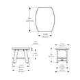 Mesa Side Table - White - Walmart.com