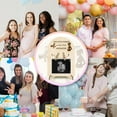 Arch Shape Wood Announcement Picture Frame Stand for First Time Moms ...